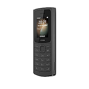 Nokia 110 4G Dual-SIM 48MB ROM + 128MB RAM (GSM Only | No CDMA) Factory Unlocked 4G/LTE Cell-Phone (Charcoal) - International Version