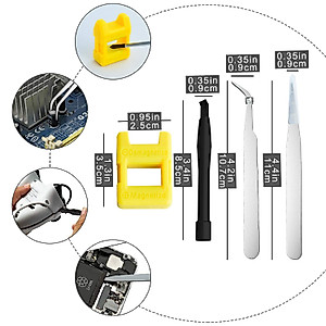 Screwdriver Set, 12 Pcs Small Screwdriver Set with Flathead Phillips Pentalobe Screwdriver In Different Sizes for iPhone PC Laptop Eyeglass Jewelry Watch