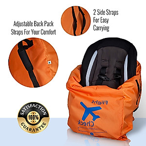 Alnoor USA Double Combo of Car Seat Travel Bag & Stroller Bag | Car Seat Bags for Air Travel & Stroller Travel Bag for Airplane | Gate Check Stroller Bag & Car Seat Carrier for Airport