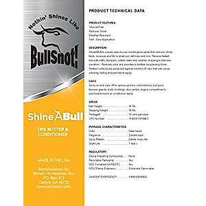 BullSnot! ShineABull Tire Butter