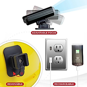 GREERRIDE Rechargeable Hard Hat Light - Firefighter Helmet Light, Flashlight with Hard Hat Light Mount for Fire Helmet Light and Welding Hardhat Light (Front Light)