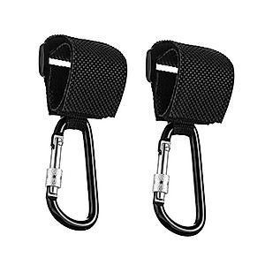 Stroller Hooks Clips for Diaper Bags, 2 Pack of Baby Durable Clips Hooks for Stroller to Hang Bags, Adjustable Multi-Purpose Hooks,Stroller Organizer, Purse