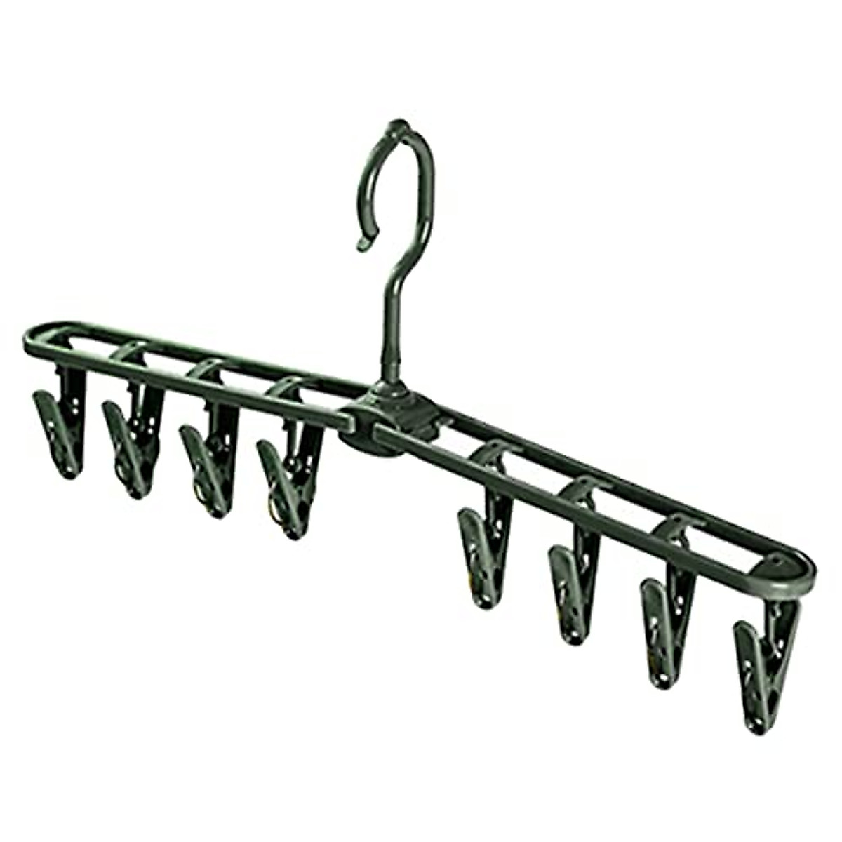 2pcs Collapsible Hangers c fold Towels Collapsible Laundry Drying Rack Foldable Clip Drip Hanger Clothes Drying Racks Folding Drying Rack Socks Holder Multi-Purpose Hanger Bra Clip