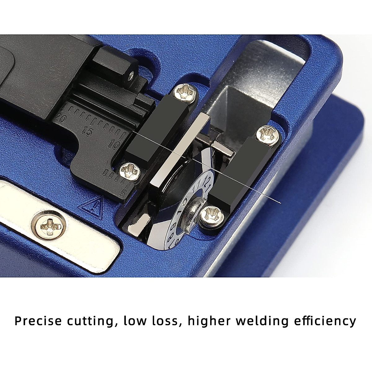 FC-6S Optical Fiber Cleaver Stripping Cutter Tool Cleaves for SUMITOMO with 36000 Cleaves and Coating Diameter: 250μm - 900μm 12 Position Blade Cold Connection Tools Fiber Equipment Used in FTTH