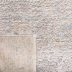 SAFAVIEH Dream Collection 2'6" x 4' Grey/Multi DRM415G Vintage Oriental Distressed Premium Viscose Accent Rug
