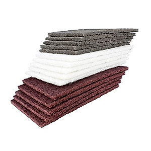 3M Scotch-Brite Scuff Pads (3M 07445/07447/07448 (5 Pads of Each))