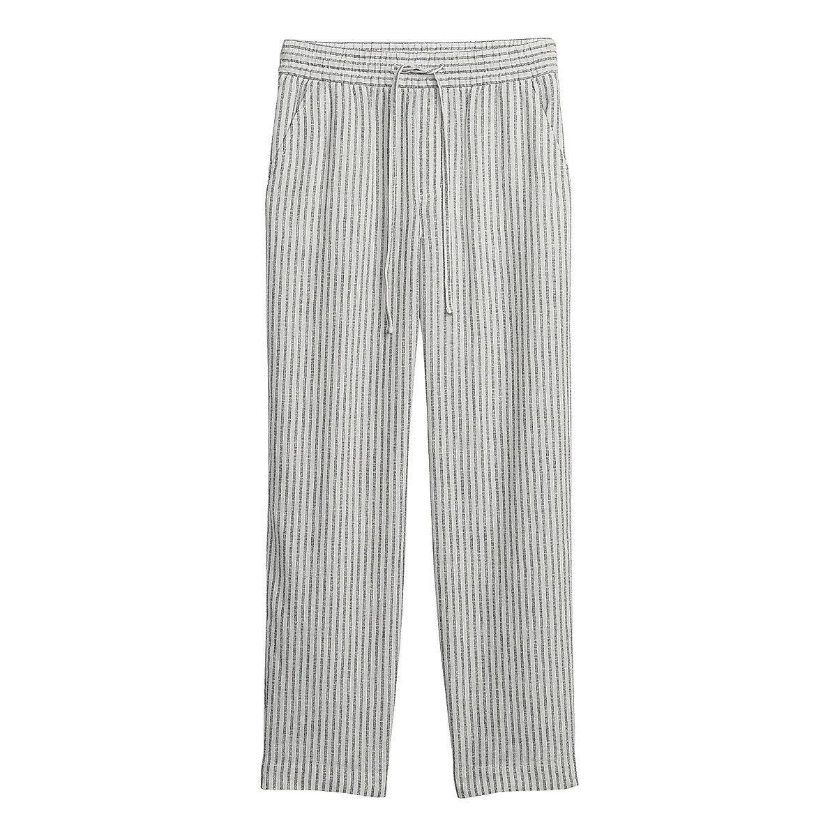 GAP Womens Easy Pant New Off White Stripe XL