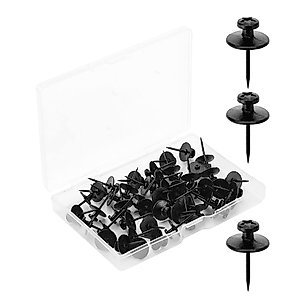 Mr. Pen- Double Headed Picture Hanging Nails, 50 Pack, Black, Picture Nails, Tacks for Wall Hangings, Wall Pins for Hanging, Wall Nails for Hanging, Thumb Tacks for Wall Hanging, Picture Hangers