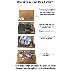 Wedding Gift and Wedding Card Set - Unique way to give Money to the Bride and Groom