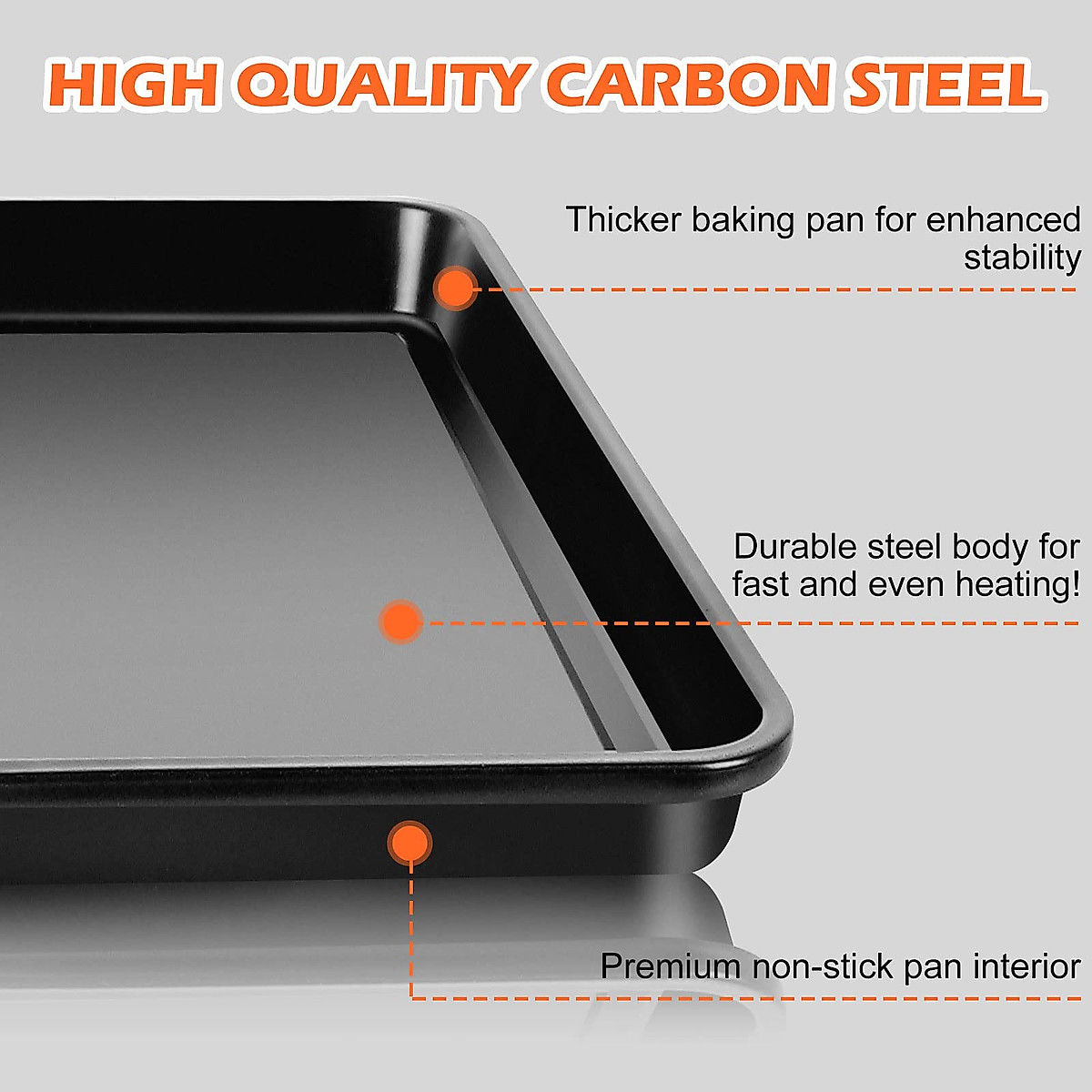 13" × 13" Baking Sheets for Oven, Nonstick Baking Pan for Ninja SP100, SP101, SP1001C, SP201 Foodi Air Fry Oven, Replacement Sheet Pan for Foodi 8-in-1 Air Fry Oven