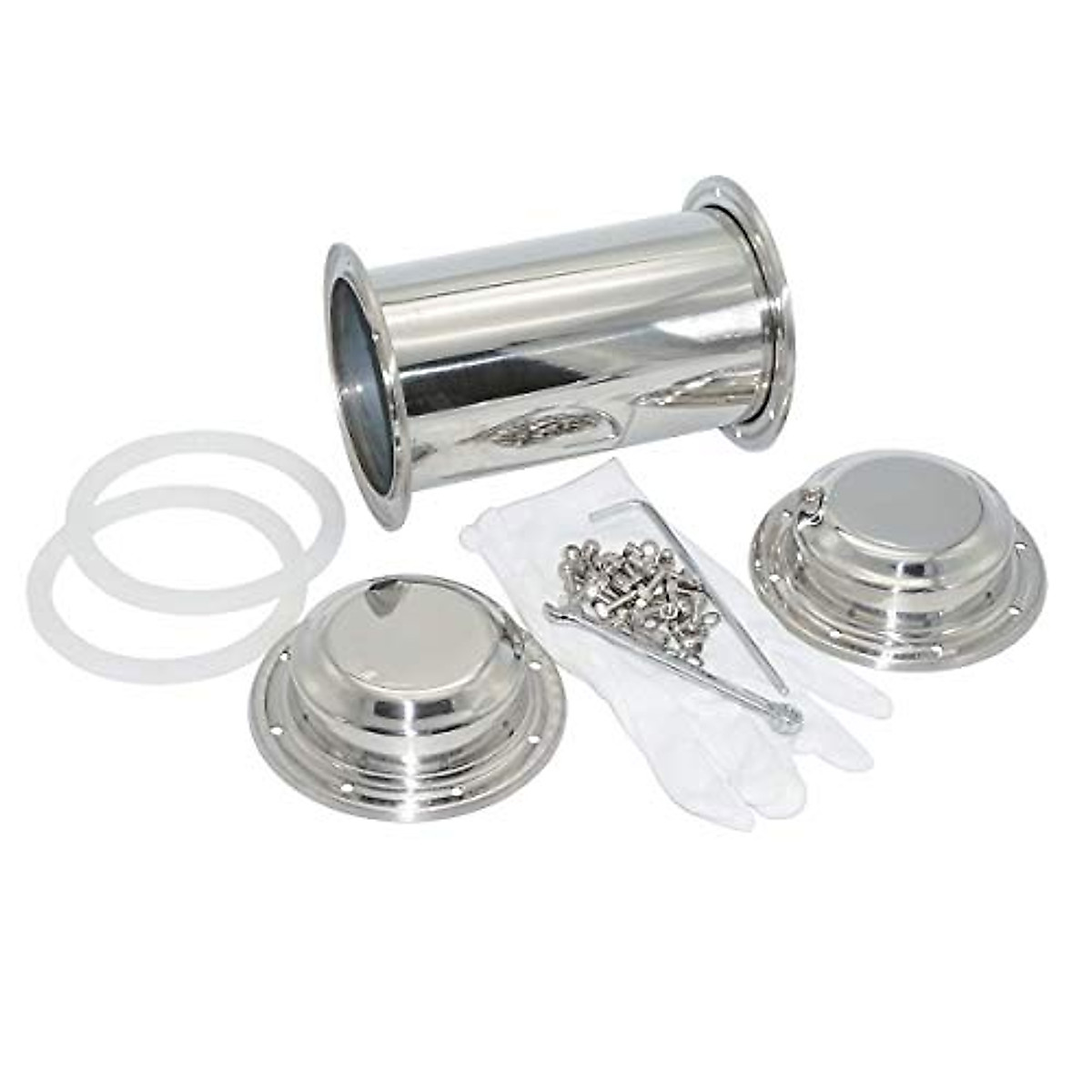 Jonoisax Time Capsule Box Bury Container - Anti-Corrosion Waterproof Stainless Steel Durable Lock Container for Future Graduation Gift,10.2Inch