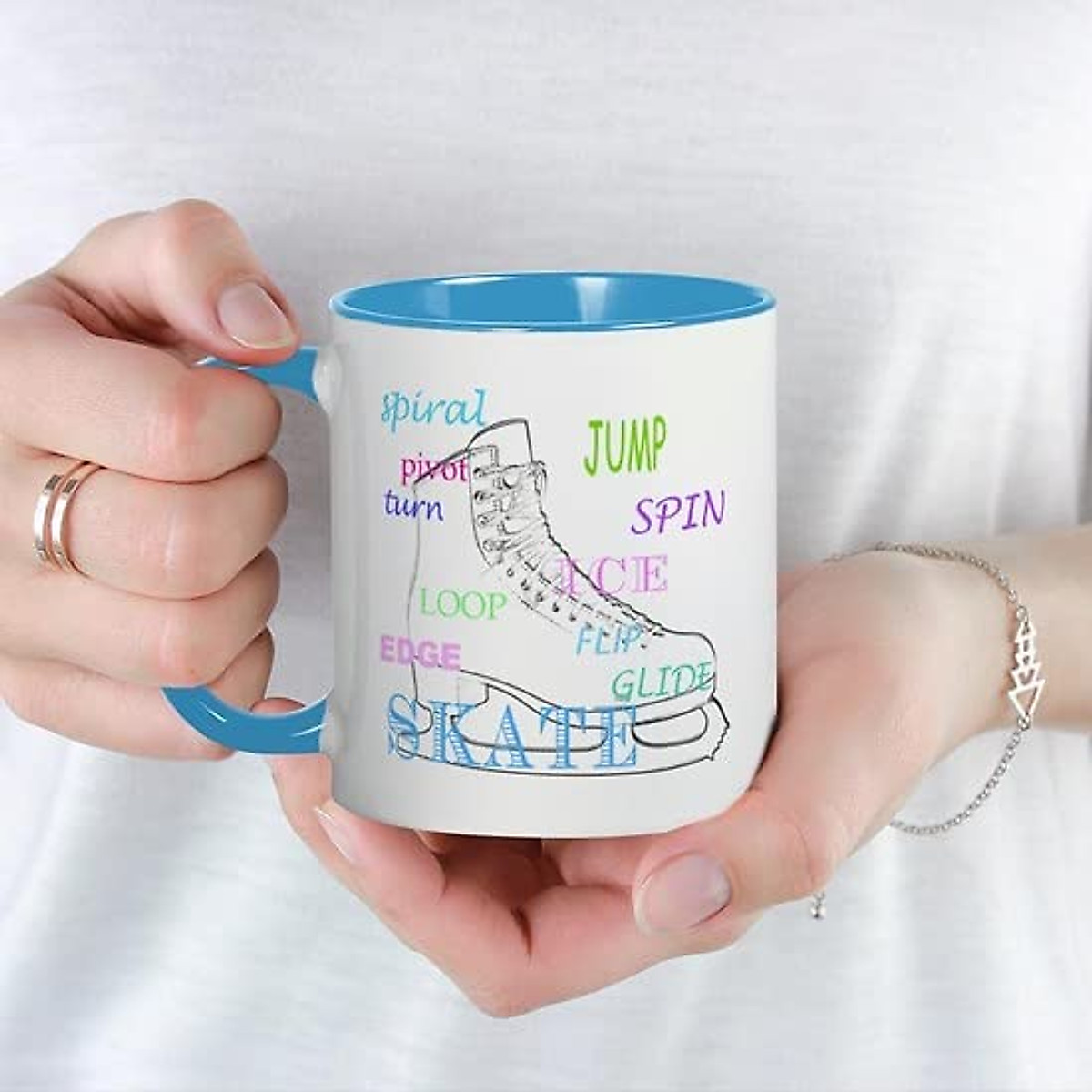 CafePress Figure Skating Mug Ceramic Coffee Mug, Tea Cup 11 oz