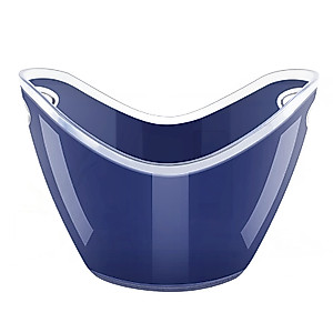 Ice Bucket Wine Bucket,Clear Acrylic 3.5 Liter Plastic Tub for Drinks and Parties, Food Grade, Perfect for Wine, Champagne or Beer Bottles(Blue Purple)