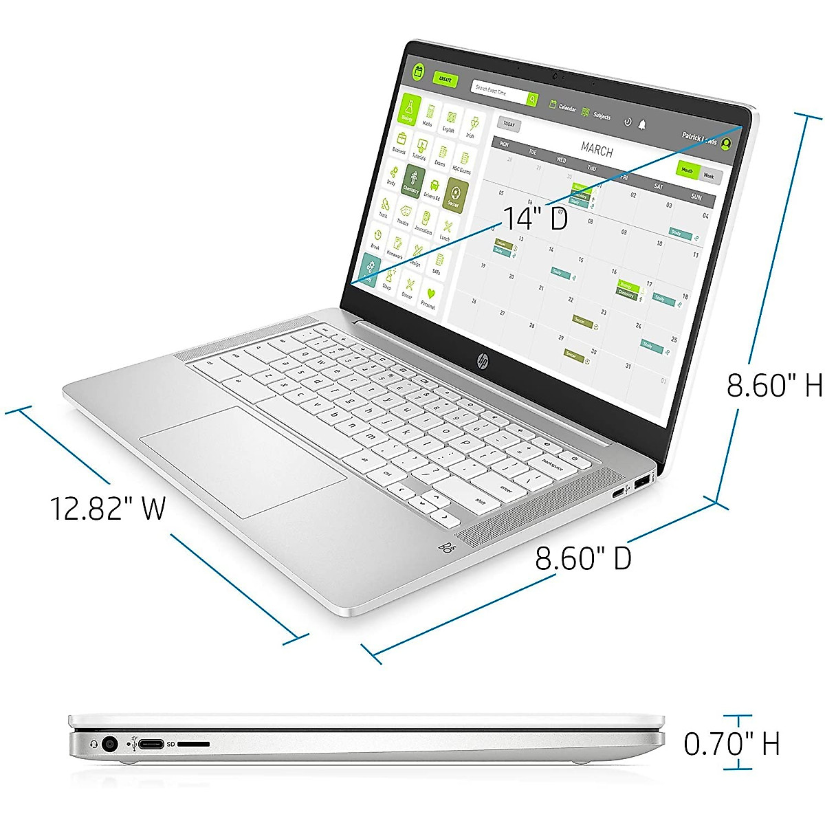 HP 2024 Newest Envy 2-in-1 Business Laptop, Microsoft Office Lifetime License, 14" FHD Touch Screen, Intel 10-Core i5-1335U CPU, 4GB RAM, 128GB SSD, Fingerprint Reader, WiFi 6E, Windows 11 Home