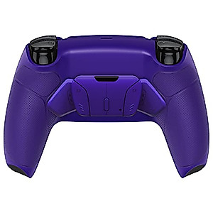 eXtremeRate Galactic Purple Rubberized Grip Programable RISE4 Remap Kit for PS5 Controller BDM-010 BDM-020, Upgrade Board & Redesigned Back Shell & 4 Back Buttons for PS5 Controller -NO Controller