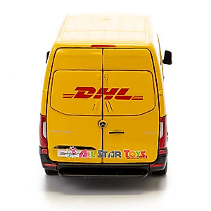 KiNSFUN DHL Mercedes-Benz Sprinter 1:46 Scale 5inch Die Cast Metal Model Toy Cargo Van