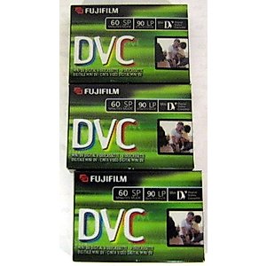 Fujifilm DVC DVM60 3 Pack Mini DV Tapes
