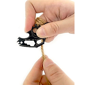 16 in 1 Multi Functional Key Chain Tool - Multitool Bottle Box Opener Tactical Keychain Useful Cool Keychains Car Accessories Men - All in One Tools Multitool - Best Function Survival Gear