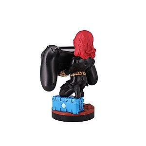 Exquisite Gaming: Marvel: Black Widow - Original Mobile Phone & Gaming Controller Holder, Device Stand, Cable Guys, Licensed Figure