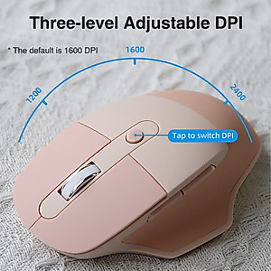 Wireless Ergonomic Keyboard and Mouse Combo with PU Wrist Rest, Carpal Tunnel Keyboard, 2.4G Colorful Split Ergo Keyboard, Comfortable Natural Typing, Compatible with PC/Laptop (Purple)