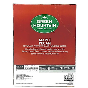 Green Mountain K Cups Seasonal Variety Pack of 2 Flavors - Cinnamon Sugar Cookie and Maple Pecan - Pack of 48 K Cups - 24 K Cups Per Flavor - For Use of Keurig Coffee Makers