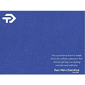 Datoni Solid Colors Long Scarf Wrap For Women Men Cashmere Feel Luxurious Scarfs Warm Cozy Shawl Extra Soft (Blue)