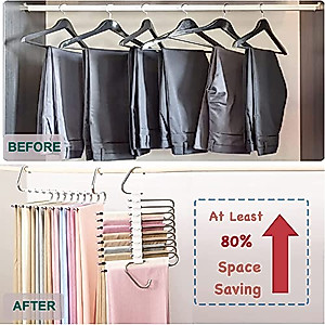 Non Slip Stainless Steel Multifunctional Pants Rack 1 Pack