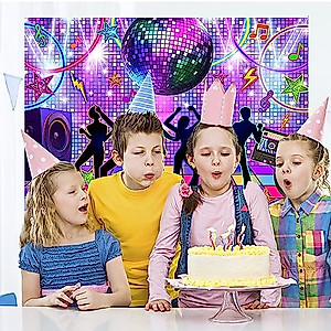 70s Disco Party Backdrop Disco Party Decorations Disco Backdrop Disco Ball Backdrop Disco Wall Backdrop Retro Photography Photo Booth Background for Disco Birthday Party Supplies 59x39in (Colorful 1)