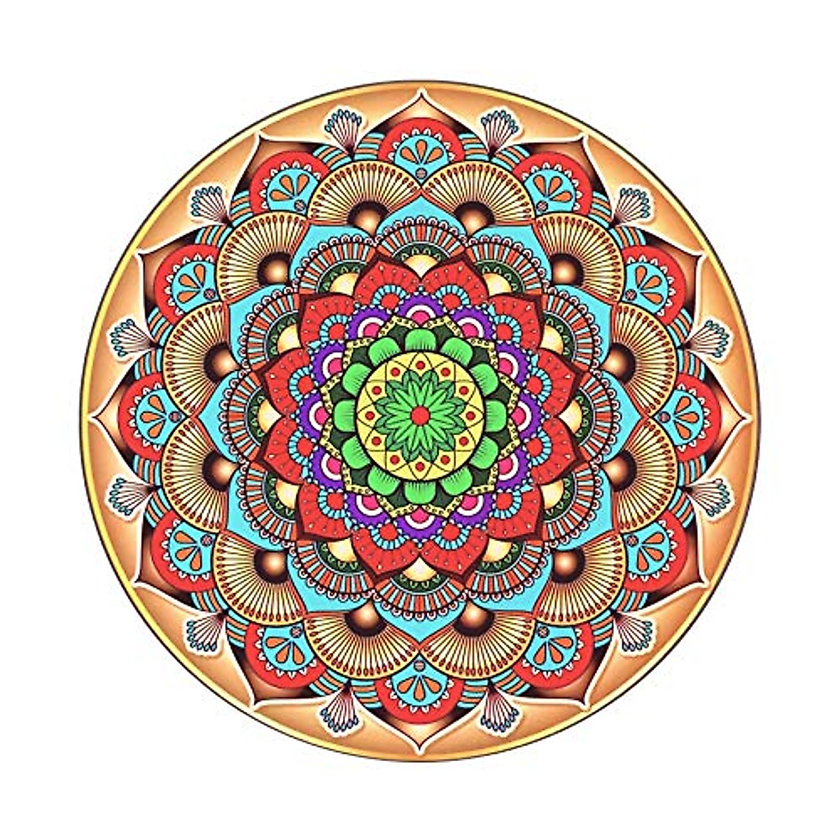 Jigsaw Puzzle 1000 Pieces for Adults. Colorful Round Mandala