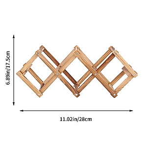 Cabilock 1pc Wine Rack Decoration Wine Storage Standing Table Easel Stand for Display Standing Bottles Storage Shelf Wood Tabletop Wine Rack Rustic Tabletop Wine Rack Bamboo Domestic Gift