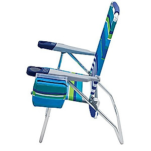 Rio Beach Big Boy 4-Position 13 High Seat Backpack Beach or Camping Folding Chair & Rio Beach 17 Extended Height 4 Position Folding Beach Chair