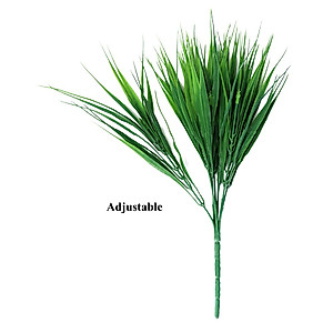 JUYO VONSAN® Faux Grass Plant Artificial Plants 8pcs Artificial Plastic Wheat Grass for Indoor Outside Home Garden Office Decoration (8)
