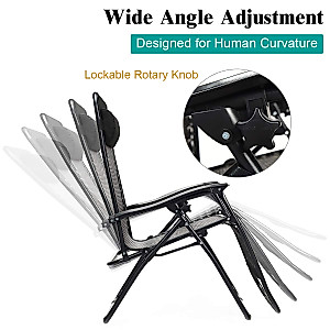 Tangkula Patio Rattan Zero Gravity Lounge Chair, Outdoor Folding Lounge Chair w/Removable Head Pillow, Adjustable Lounge with Widened Armrest & Locking System for Balcony Yard Poolside (1, Brown)