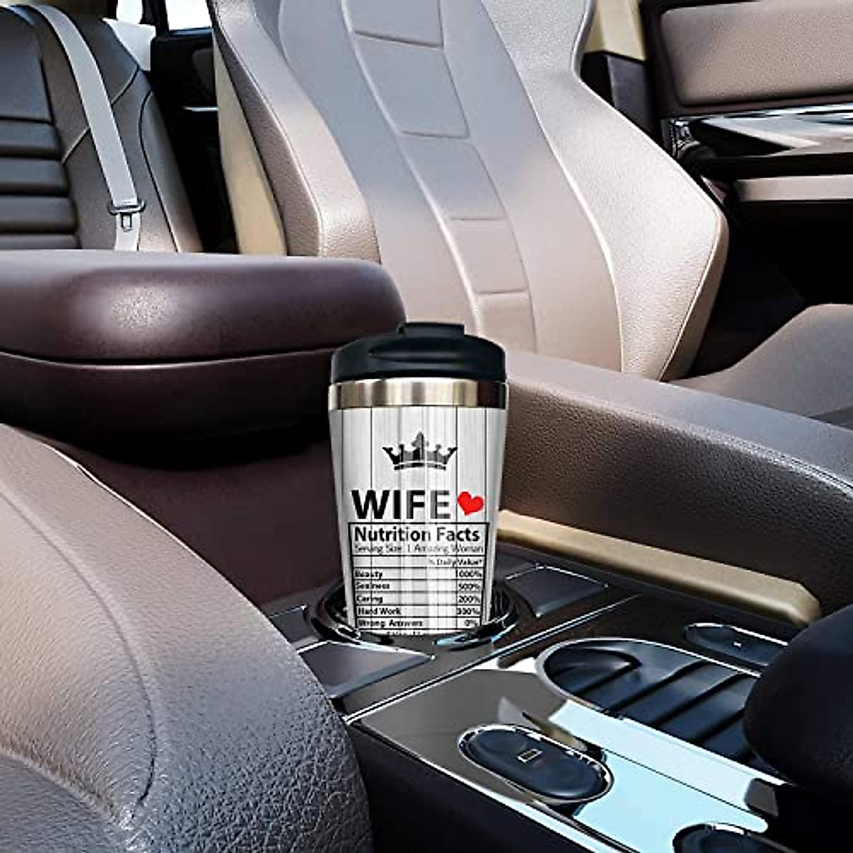 CVROY Wife Gift Ideas Tumbler - I Love You Gifts for Her - Couple Wedding Anniversary Romantic Gifts for Wife Mug - To My Wife Birthday Gifts from Husband for Mothers Day, Funny Coffee Cup 15oz 1PC