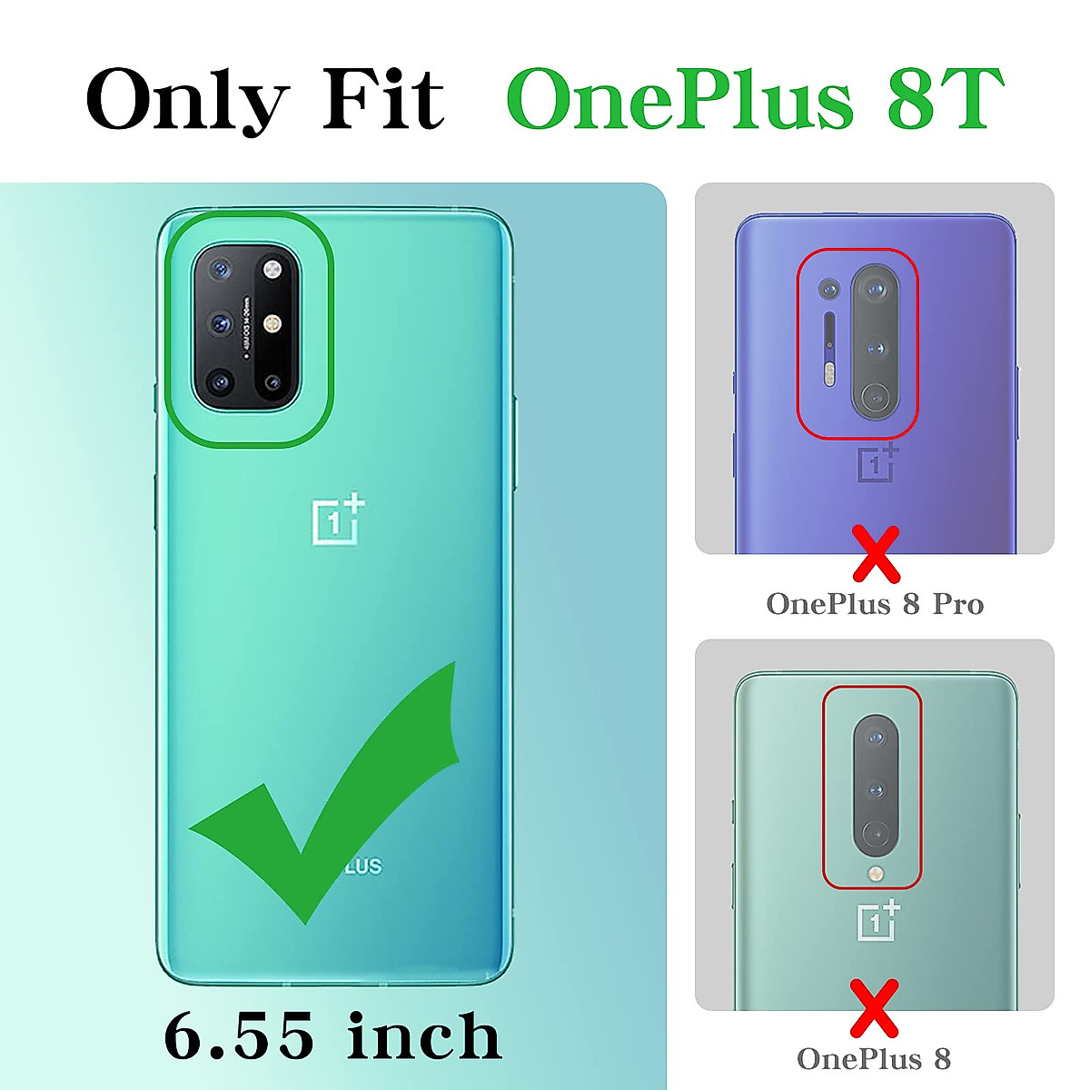 KuDiNi for Oneplus 8T Case, Oneplus 8T 5g Phone Case for Women Girls Electroplating Luxury Bling Aesthetic Trendy Pretty, Full Camera Soft TPU Protection Shockproof Cover for Oneplus 8T (Mint Green)