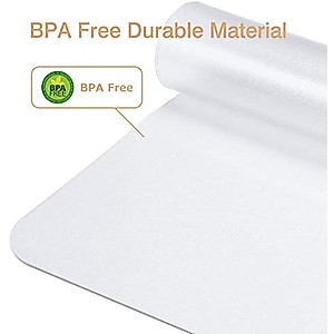 NATRKE Clear Desk Mat Pad, 32"x16"Transparent PVC Desk Protector Pad Large 1.5mm Waterproof Non-Slip Writing Desk Blotter for Desktop for Home Office