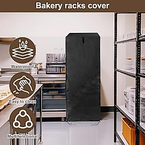 Pan Bun Rack Cover, Bread Rack Cover, Bun Pan Bakery Rack Cover with Zipper Multipurpose Bread Rack Cover Keeping Fresh Bakery Single Rack Cover Reusable Bun Pan Bakery Rack Cover for Restaurant