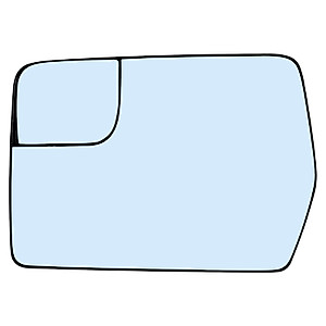 Driver Left Side Heated Mirror Replacement for 2011 2012 2013 2014 Ford F150 Blind Spot Mirror Glass - Side View Heated Convex Mirror Glass with Rear Holder BL3Z-17K707-E