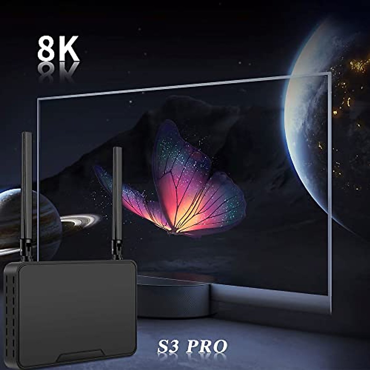2023 The Best Version of English Android 9.0 OS S3Pro S3 pro TV Box Support 6K Strong Wi-Fi Connection More Functions