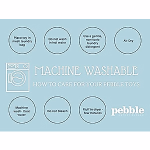 Pebble 200-171 Fair Trade Beige Bunny Rattle, 10-inch Length