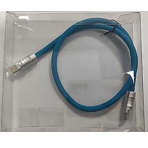 WLGQ USB C to USB C Cable, PD100W Skin-Friendly Liquid Silicone Material Fast Charging Cable USB Type C Interface Device Universal Charging Cable（Blue-6.6ft-2pcs）