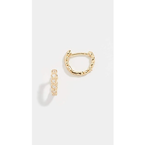 Gorjana Women's Madison Huggie Earrings, Yellow Gold, One Size