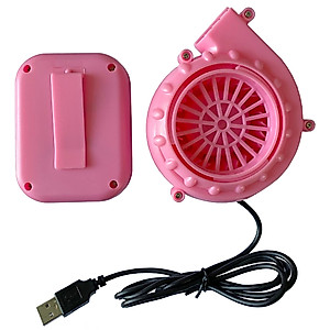 Wittocs Pink Costume Fan Mini Blower Fan for Dinosaur Halloween Inflatable Blow Up Costume(Upgraded Version)