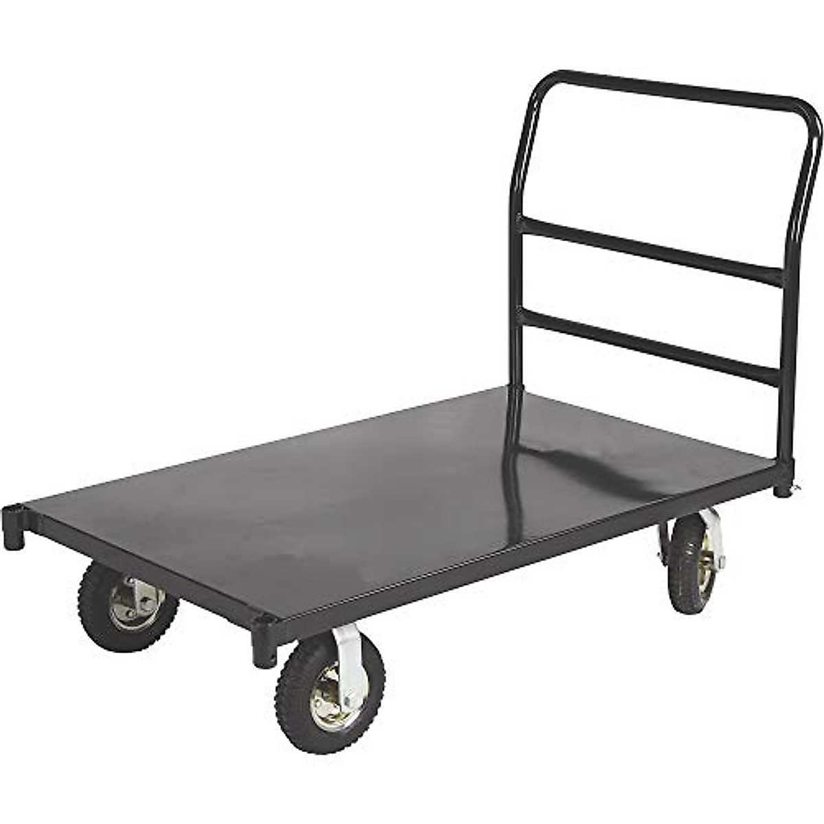 Ironton Metal Platform Cart - 1000-Lb. Capacity, 48in.L x 24in.W, 8in. Casters