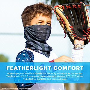 S A Company Kids' Face Shields UPF 30+, Breathable Multipurpose Neck Gaiters for Boys and Girls (Pack of 5 - Animal Kingdom)