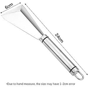 Bazuko Triangular Shape Fruit Vegetable Knife Slicer, Stainless Steel Kitchen Carving Cutter Fruit Vegetable Cutting Utility Knife Pumpkin Carving Tool, for Home Kitchen Restaurant Party