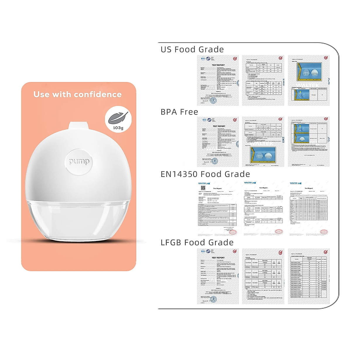 Wearable Manual Breast Pump︱2oz Milk Catcher︱Hands Free︱Easy to Wash︱Nature Suction︱No Milk Leakage︱Duckbill Suction Piece︱Comfortable for Long Wear︱Air Valve︱Use with Wearable Electric Pump (2Pcs)