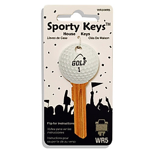 Golf Shaped Sporty Key Weiser WR5 WR3