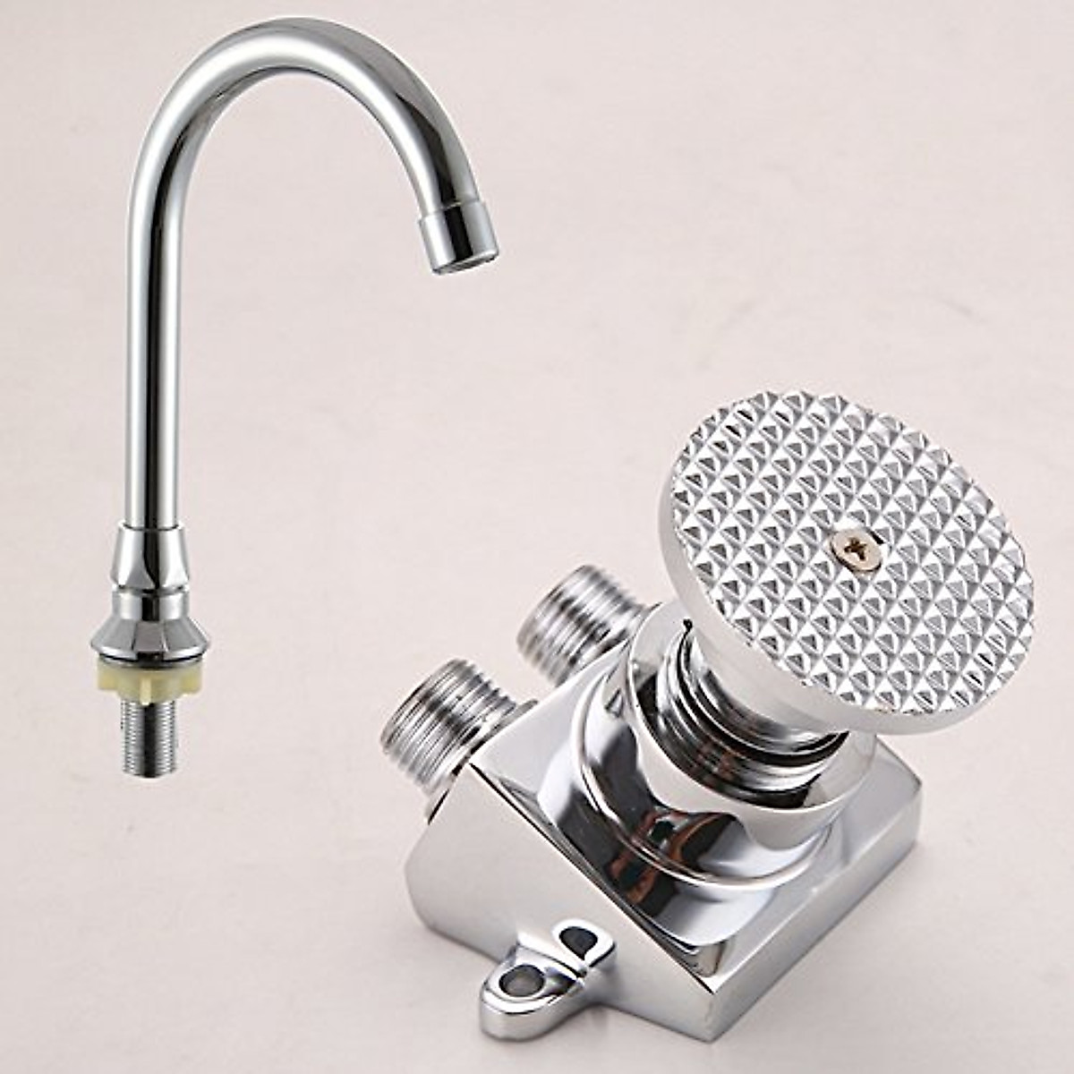 Copper Floor Mounted Foot Pedal Basin Faucet for Hospital Medical Laboratory
