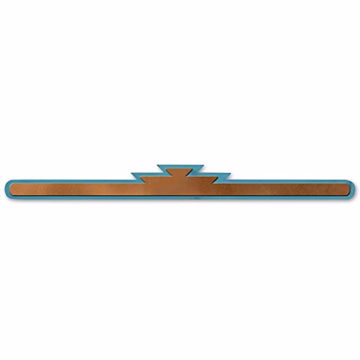 Rustic Turquoise Wooden Rug Hanger - Santa Fe Accents (30in)